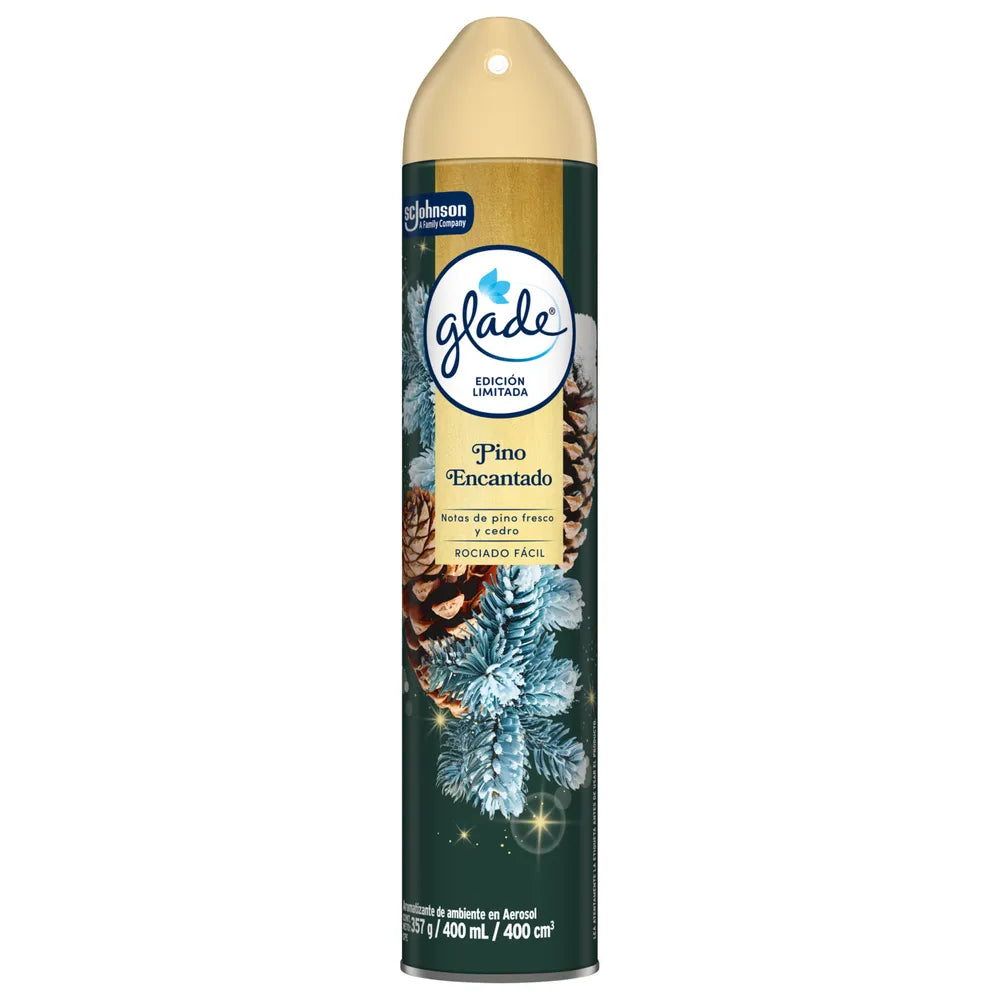 Ambientador Glade 400 ml Aerosol Pino Encantado Edicion Limitada ...