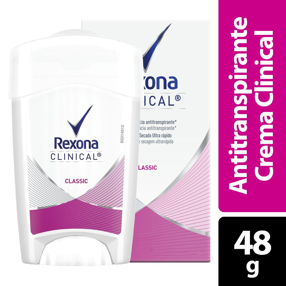Desodorante Rexona Clinical Crema Mujer 48 gr Classic – MEGASEO 170